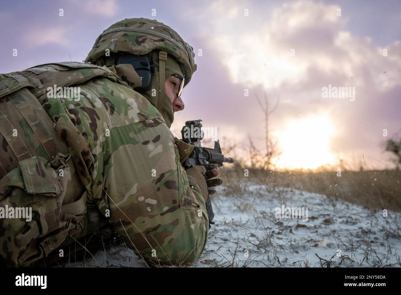 U.S. Army Sgt. Kaleb Perry assigned to Spartan Company, 54th Brigade Engineer Battalion, 173rd ...