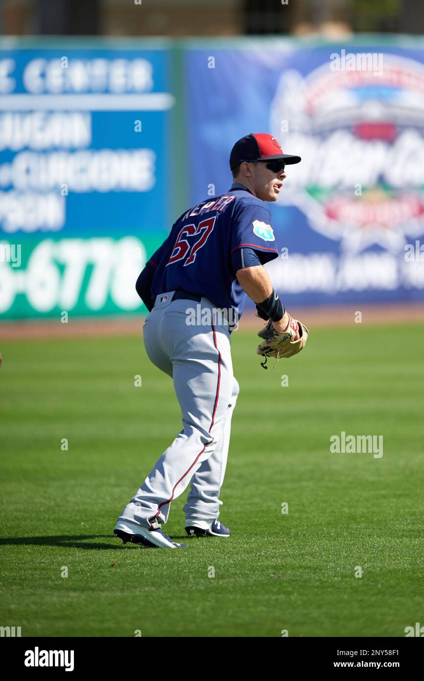 Minnesota Twins outfielder Max Kepler (67) during a Spring Training ...