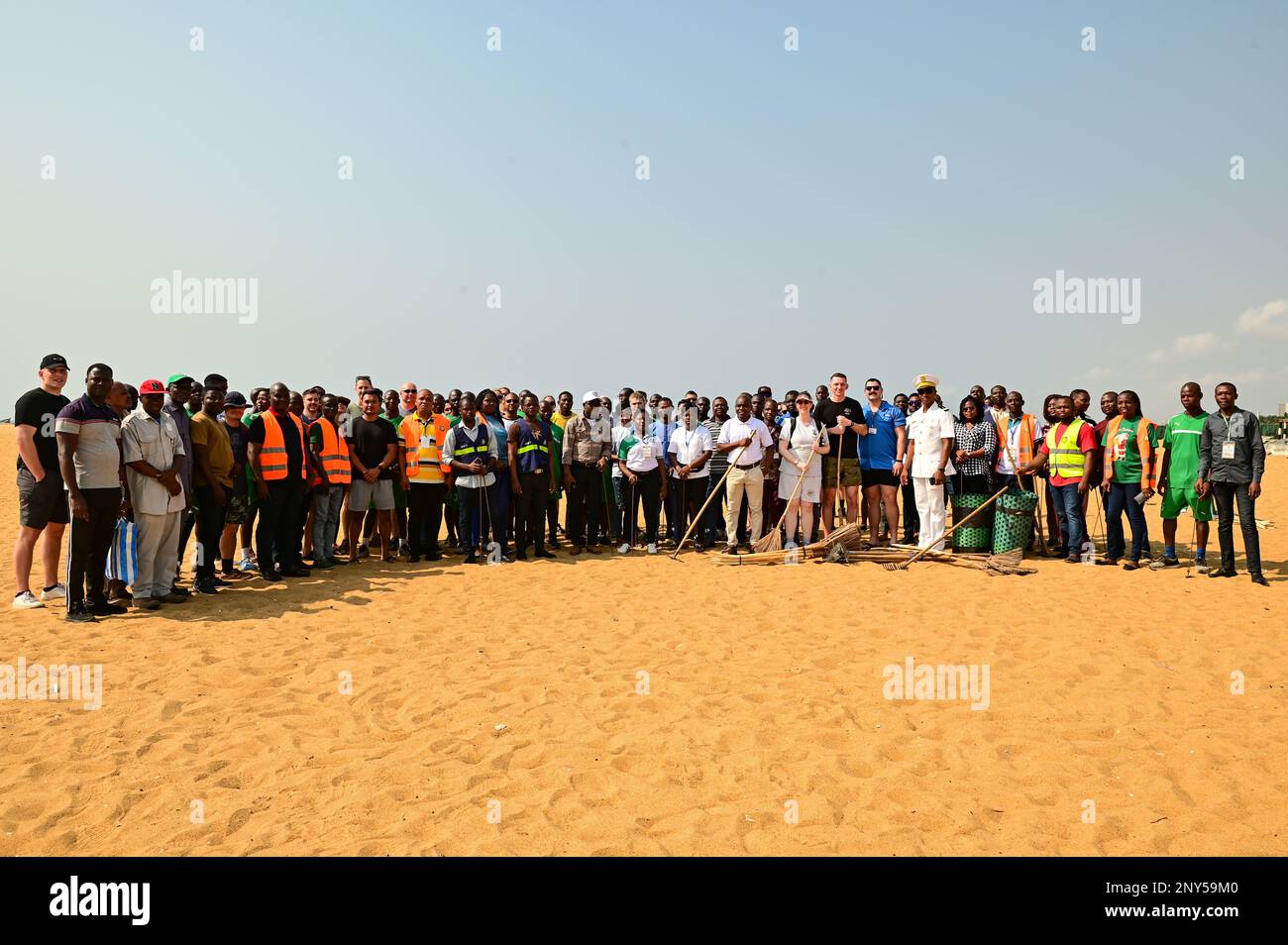 U.S. Coast Guard members assigned to USCGC Spencer (WMEC 905), Togolese ...