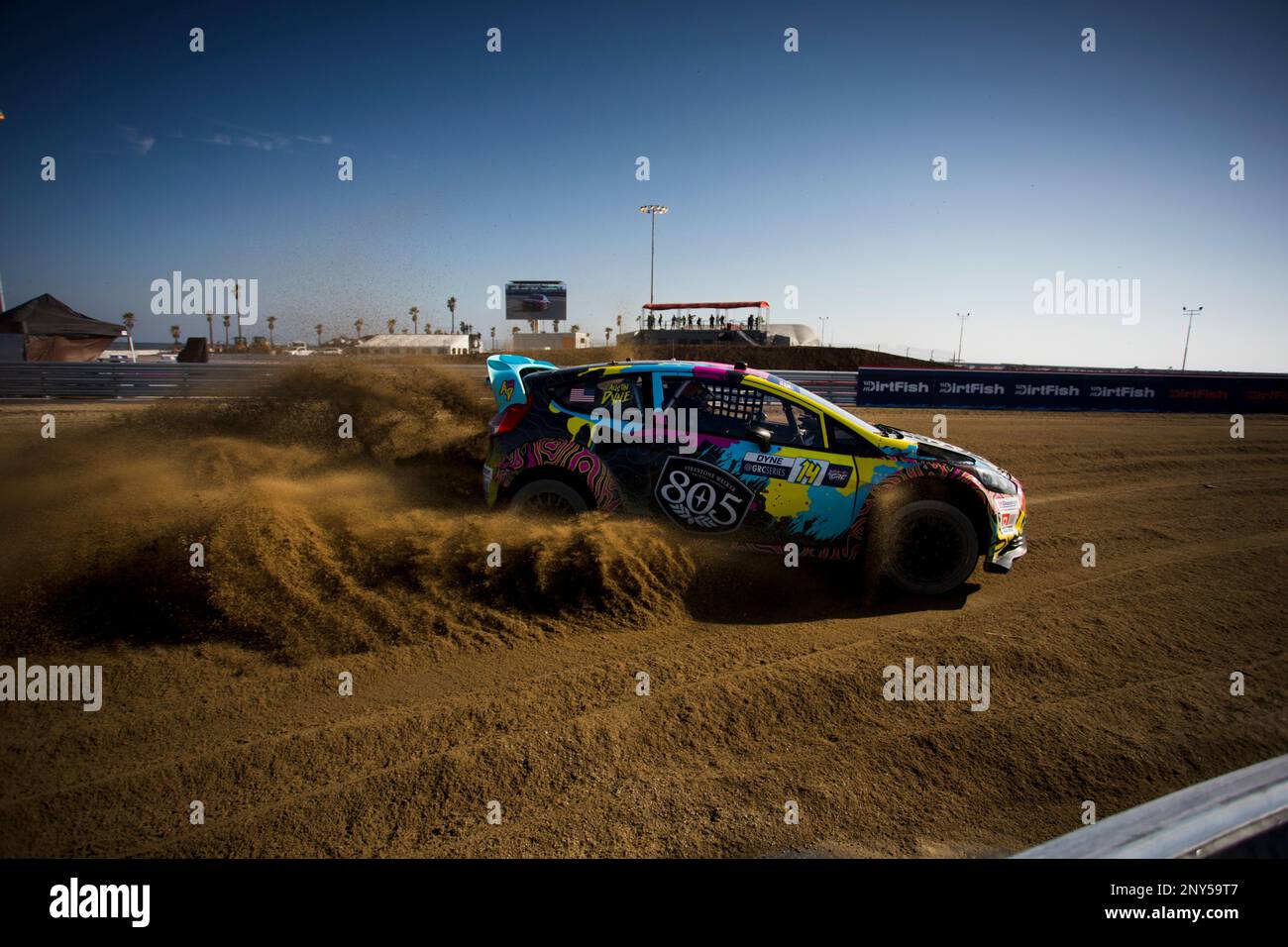 Austin Dyne competes at Red Bull Global Rallycross in Los Angeles, CA ...