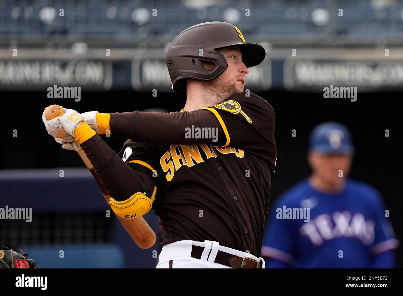 San Diego Padres' Jake Cronenworth bats during the second inning of a ...