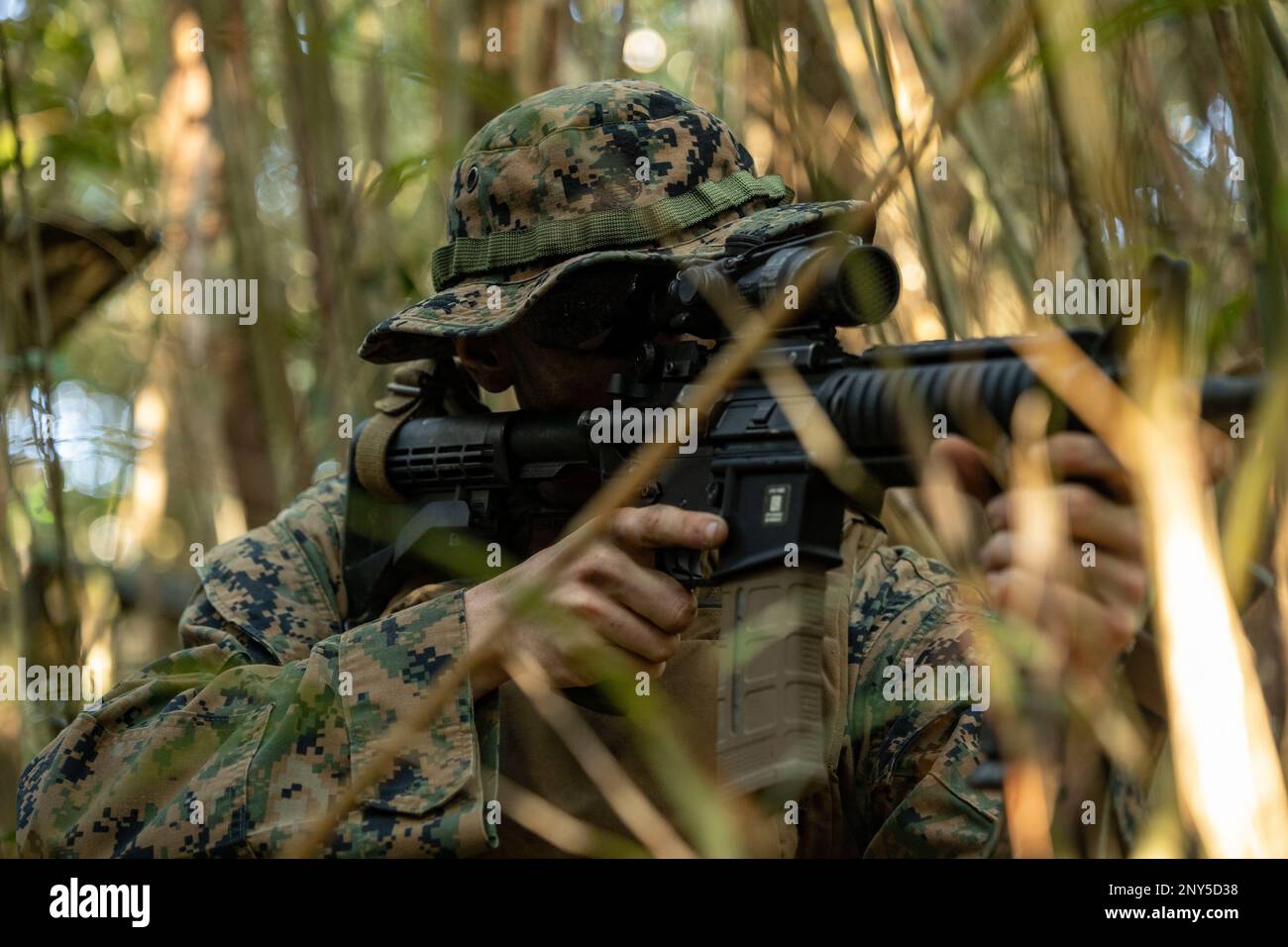 U.S. Marine Corps Lance Cpl. Bryce Hart with Headquarters Battalion, 3d ...