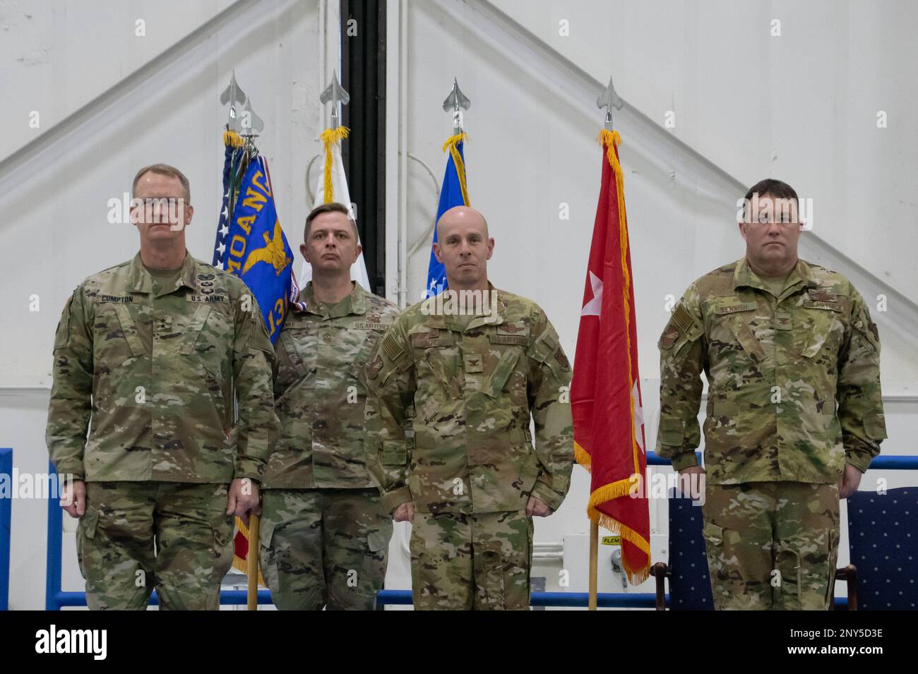 From left, Maj. Gen. Levon Cumpton, Adjutant General of the Missouri ...