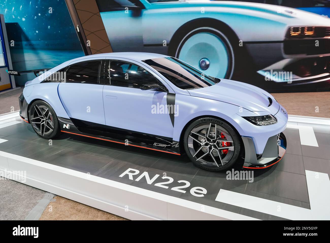 Hyundai RN22e concept sports car Stock Photo - Alamy