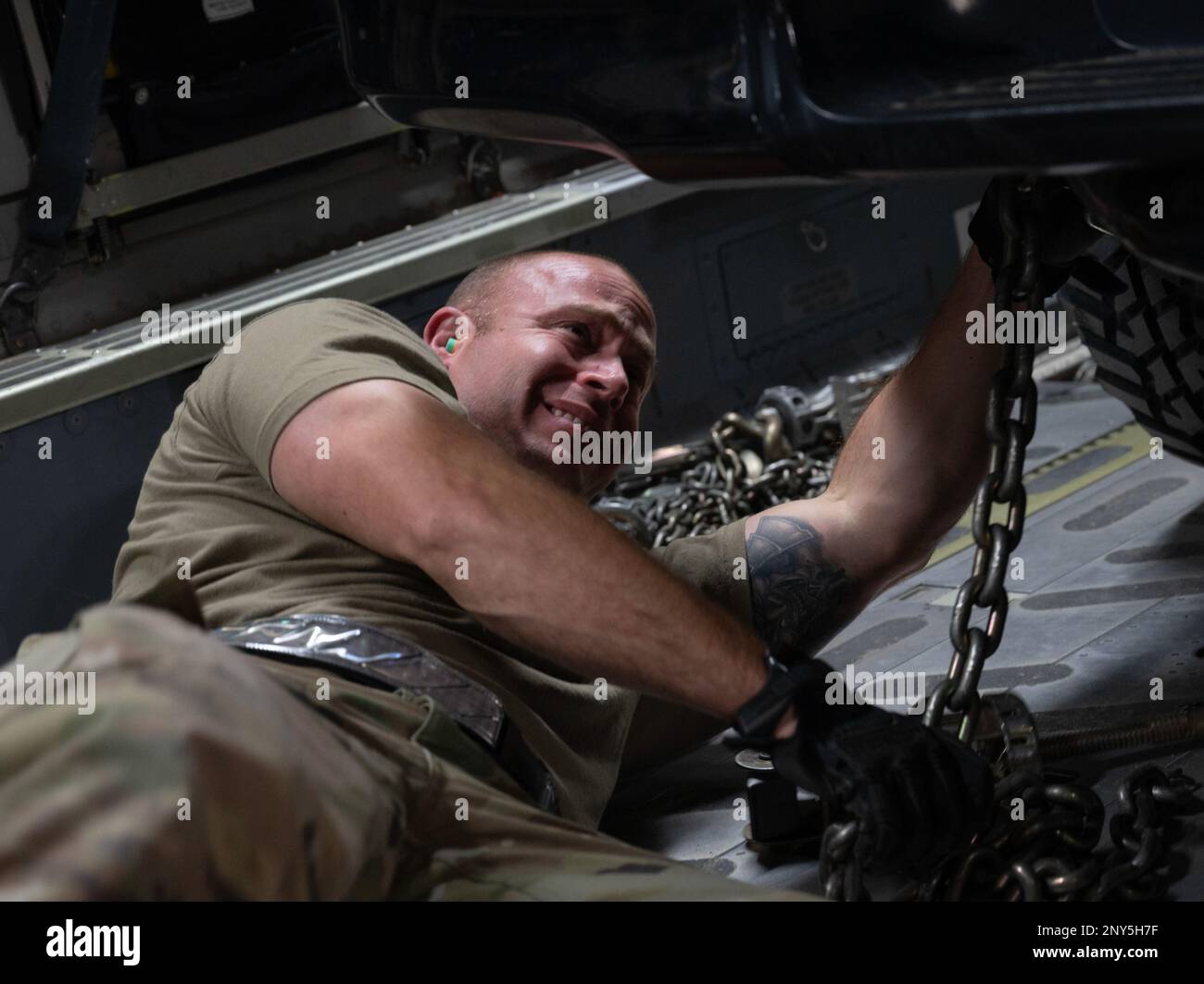 U.S. Air Force Master Sgt. Jestin Keesee, a 386th Expeditionary ...