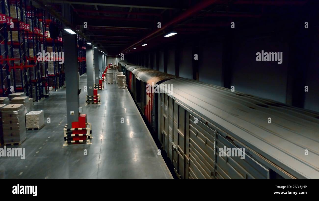 Footage modern warehouse business background hi-res stock photography ...