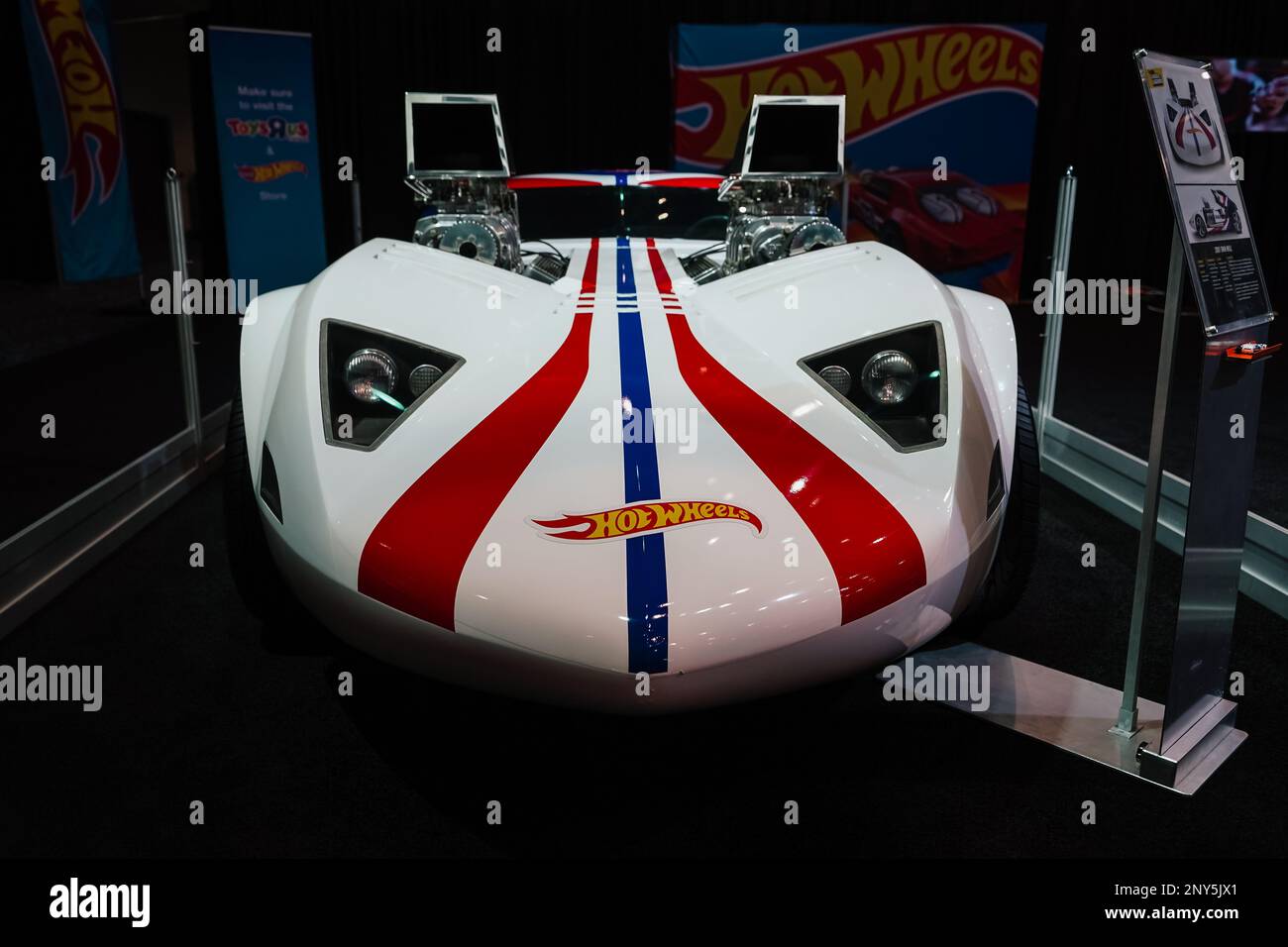 Life size twin mill based on the popular hotwheel toy car Stock Photo ...