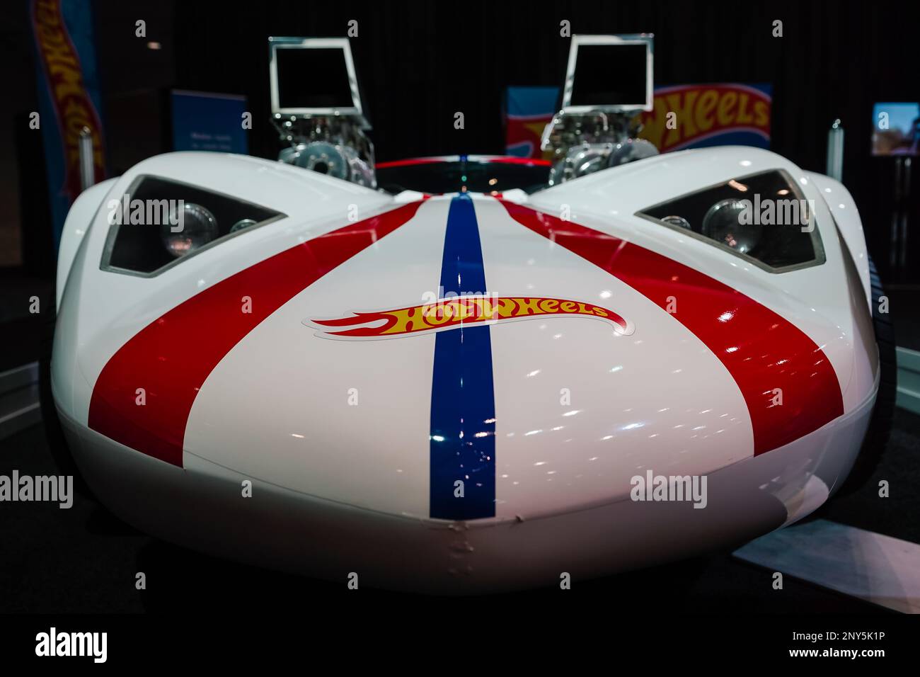 Life size twin mill based on the popular hotwheel toy car Stock Photo ...