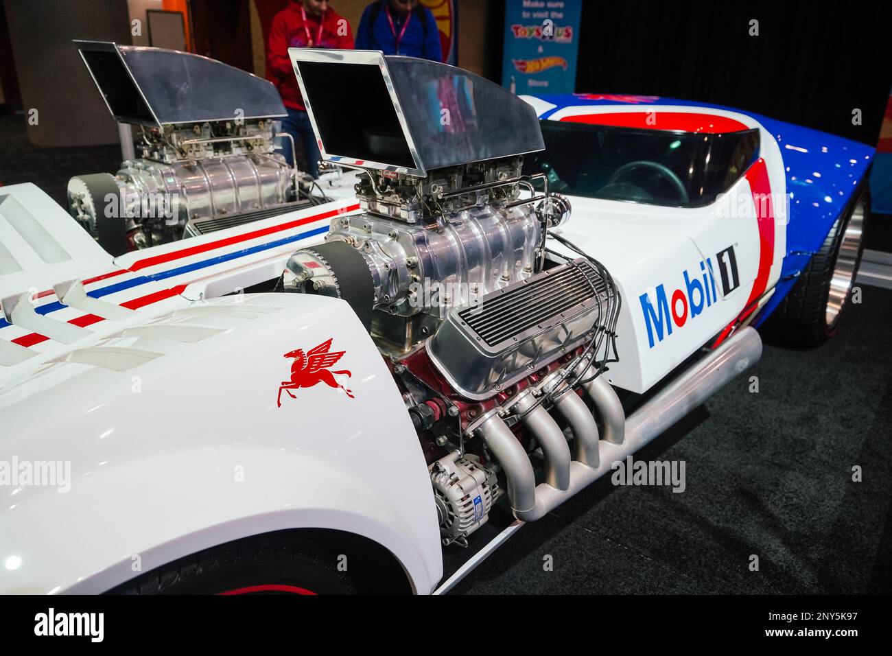 Life size twin mill based on the popular hotwheel toy car Stock Photo ...