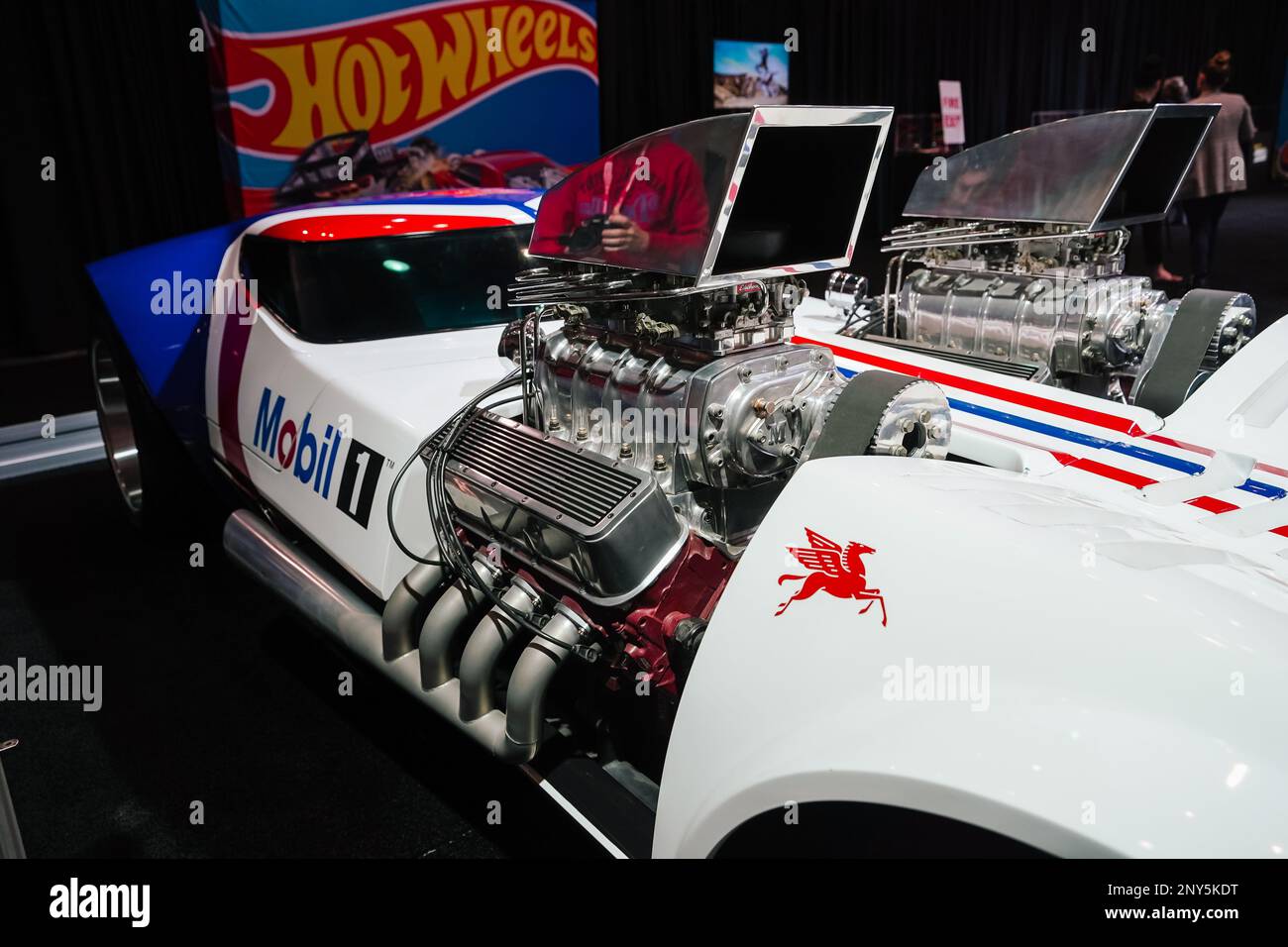 Life size twin mill based on the popular hotwheel toy car Stock Photo ...