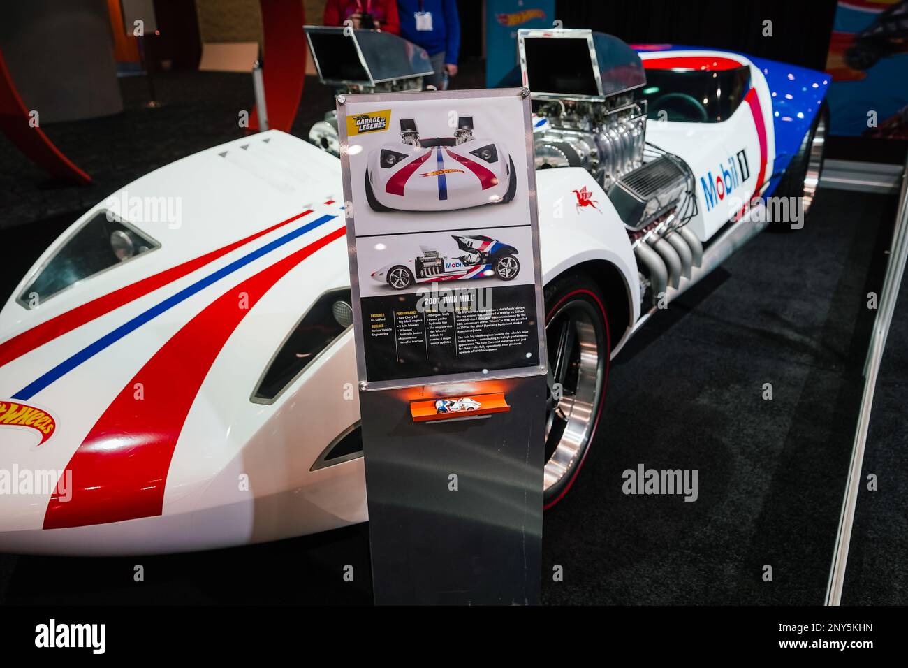 Life size twin mill based on the popular hotwheel toy car Stock Photo ...