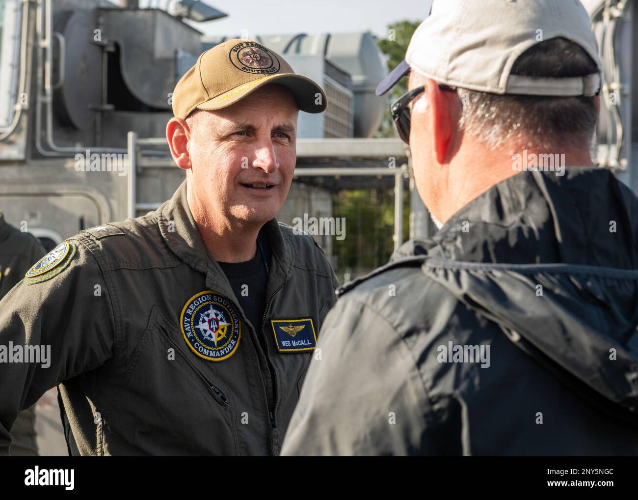 Rear Adm. Wesley McCall, Navy Region Southeast commander, visited the ...