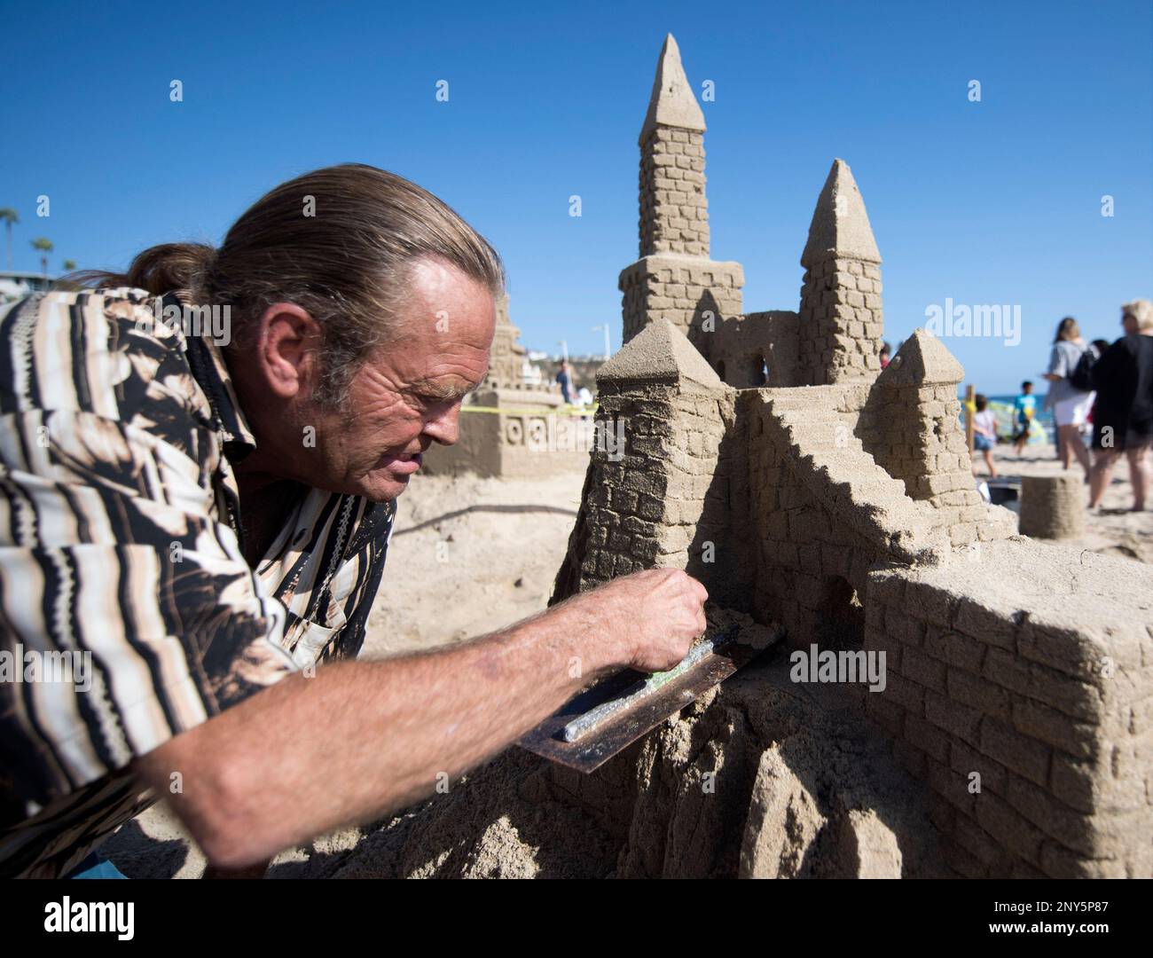 Every brick was meticulously created for this sand castle of Doom by ...