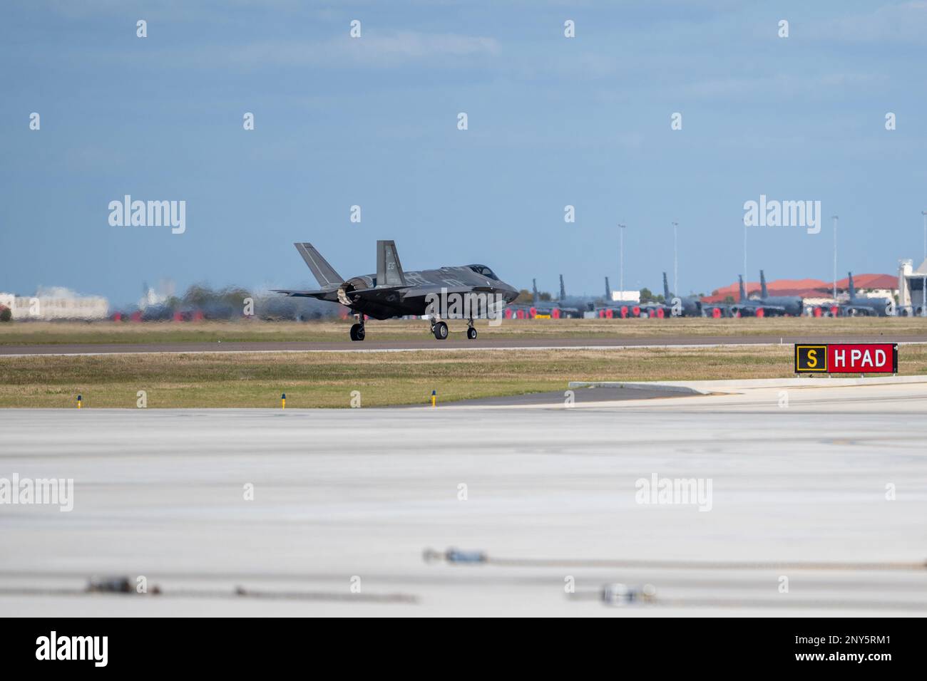 An F-35A Lightning II assigned to the 58th Fighter Squadron, Eglin Air ...