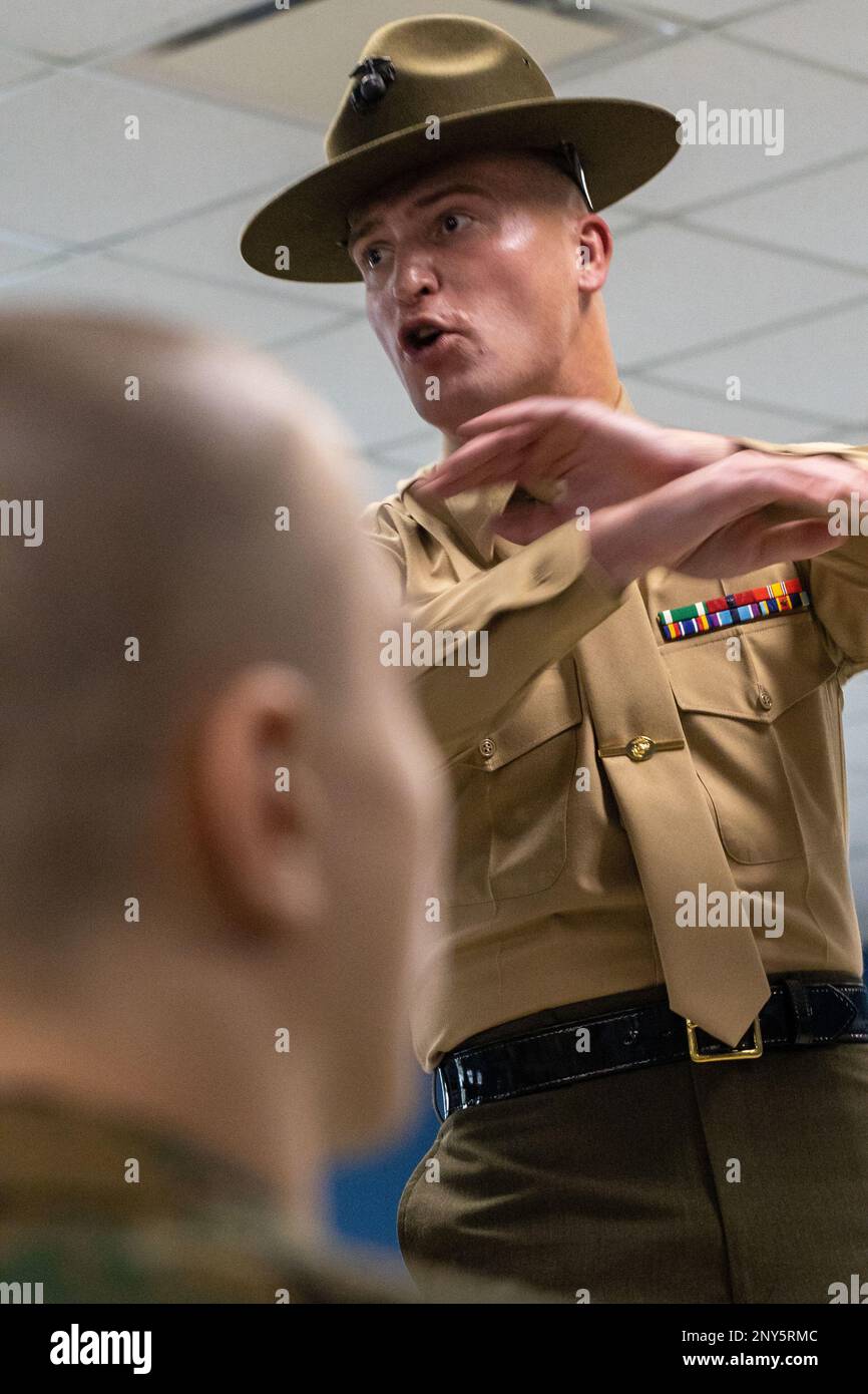 Recruits with Mike Company, 3rd Recruit Training Battalion, are ...