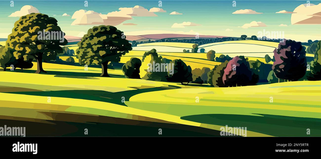 Midday view Stock Vector Images - Alamy