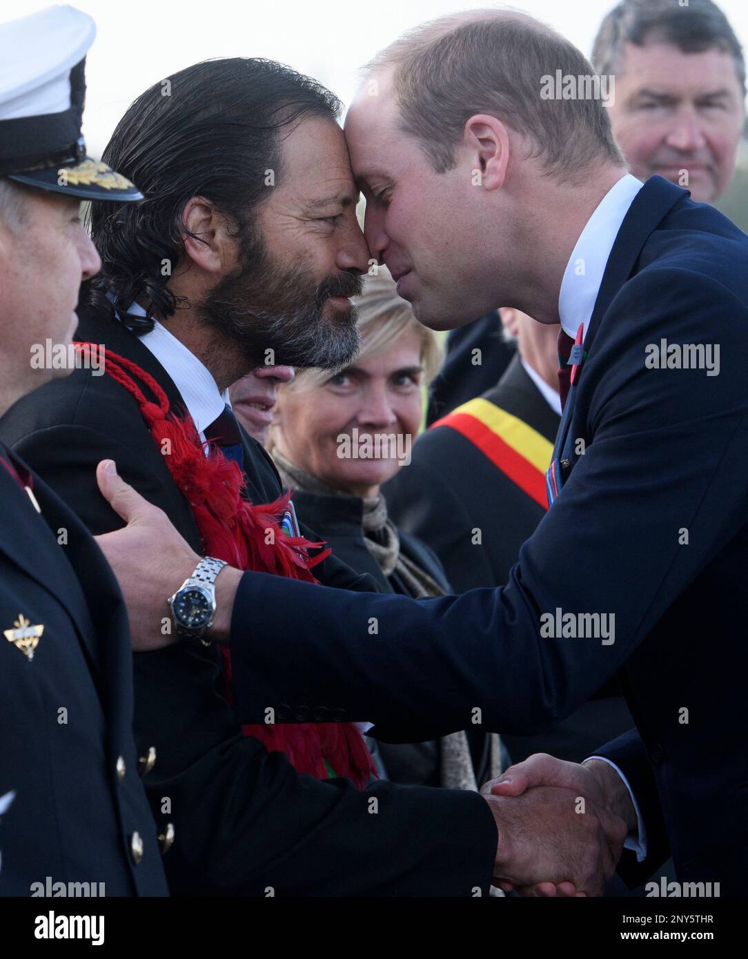 Britain's Prince William, right, and former Corporal in the New Zealand ...