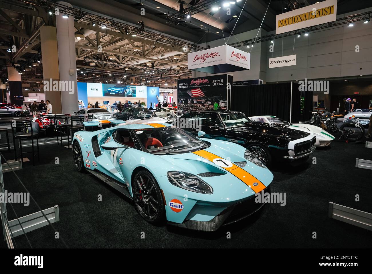 Teal Ford GT sports car Stock Photo - Alamy