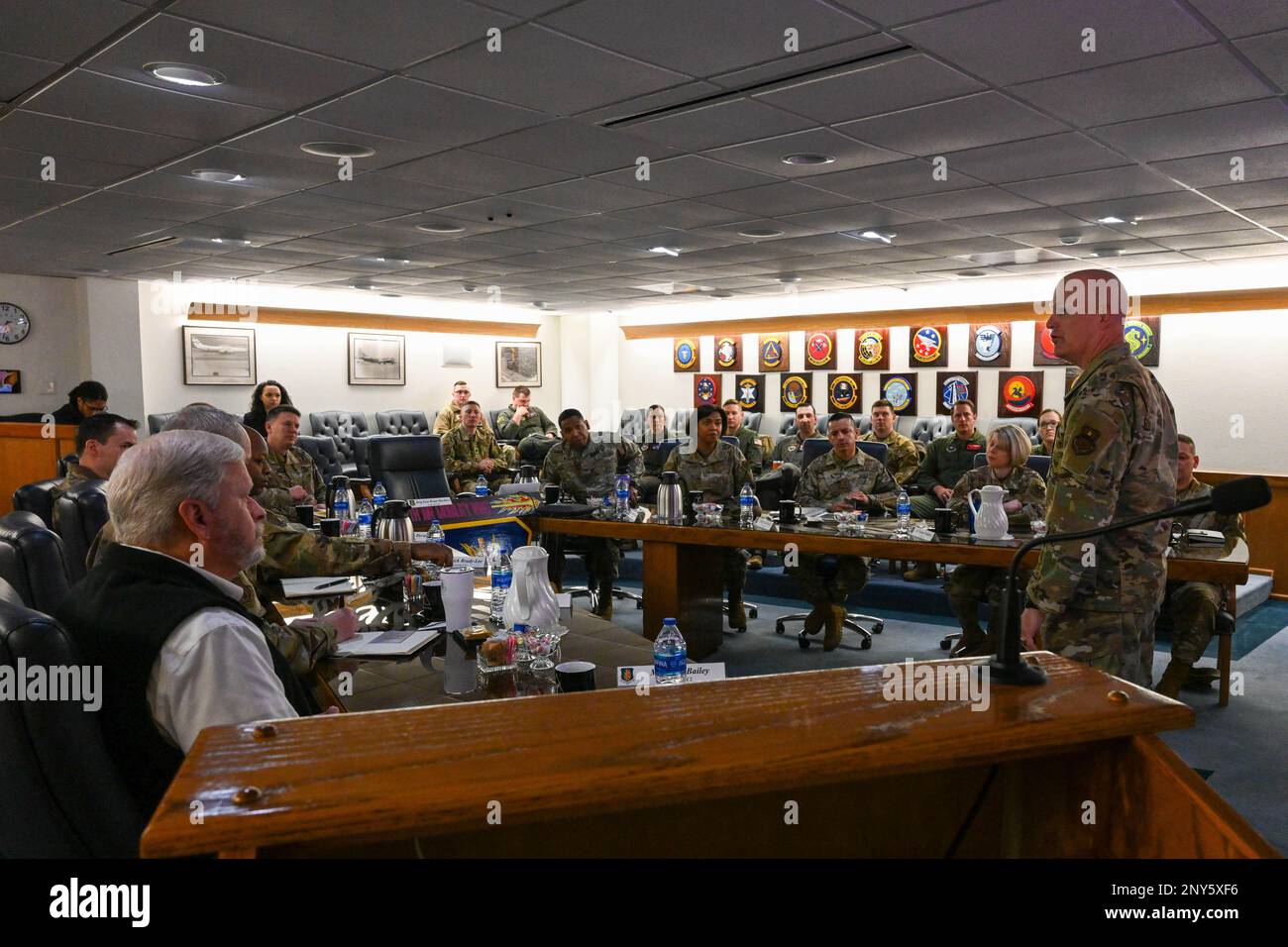 U.S. Air Force Col. Blaine Baker, 97th Air Mobility Wing commander ...