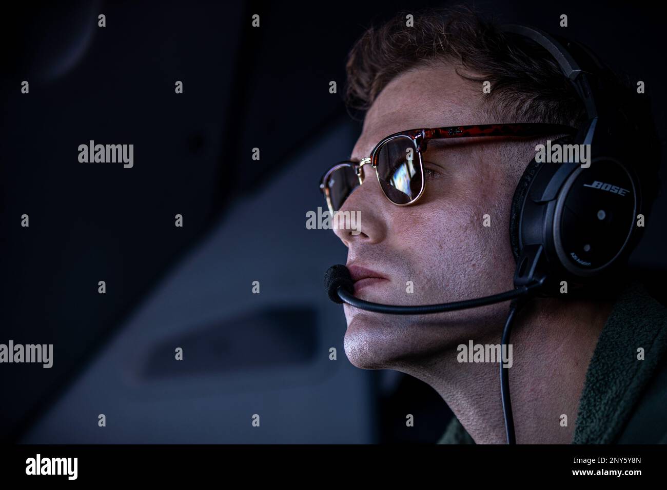 U.S. Marine Corps Sgt. Trevor Hixon, a flight engineer with Marine ...