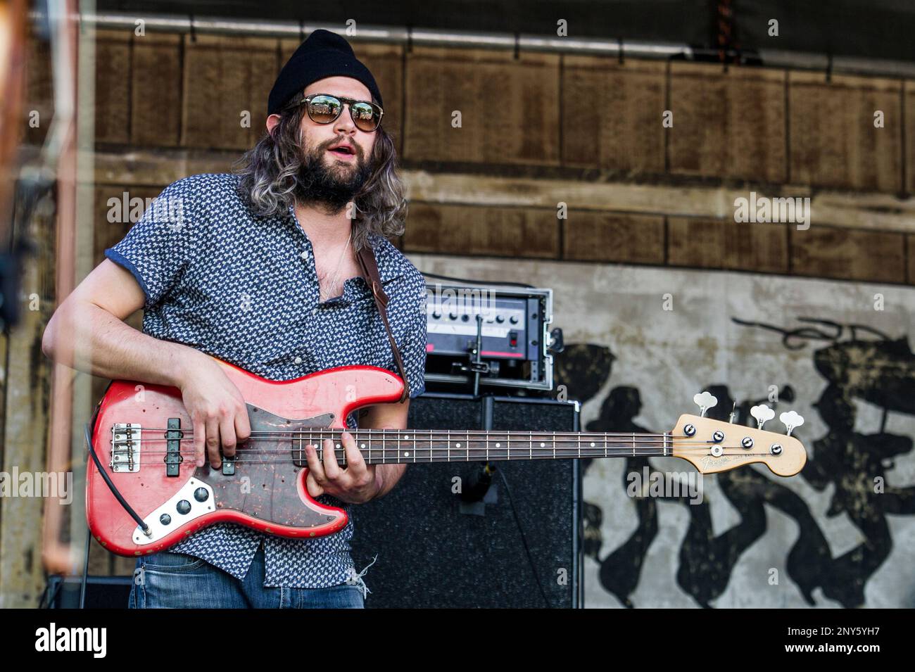Chris Zasche of The Head and the Heart performs during the New Orleans ...