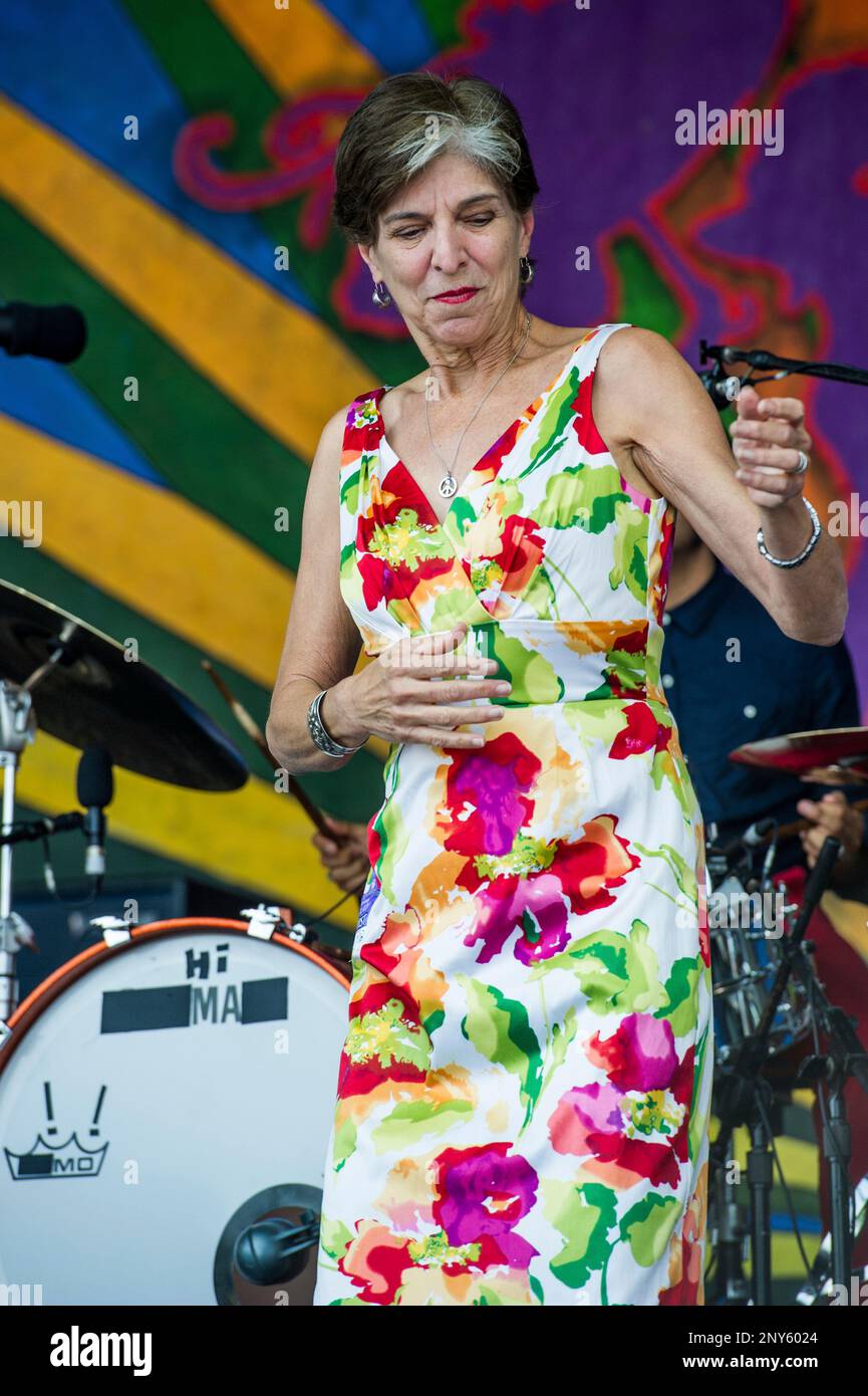 Marcia Ball performs during the New Orleans Jazz & Heritage Festival on ...