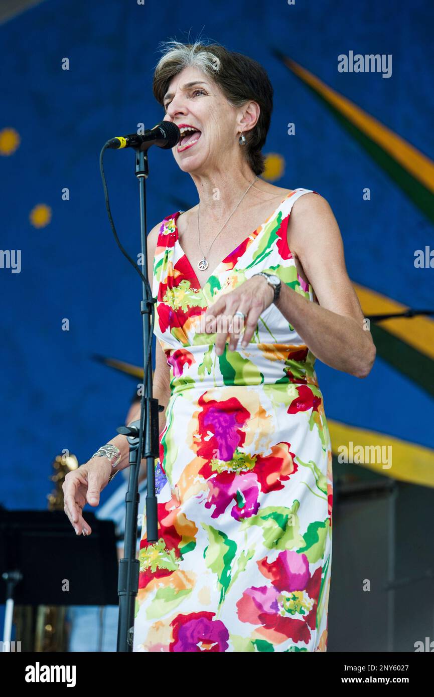 Marcia Ball performs during the New Orleans Jazz & Heritage Festival on ...