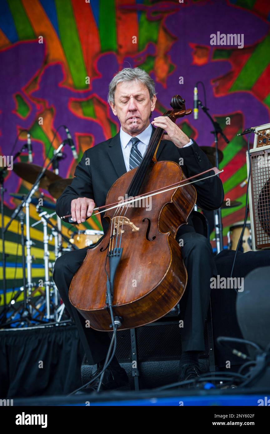 John Hagen performs with Lyle Lovett during the New Orleans Jazz ...