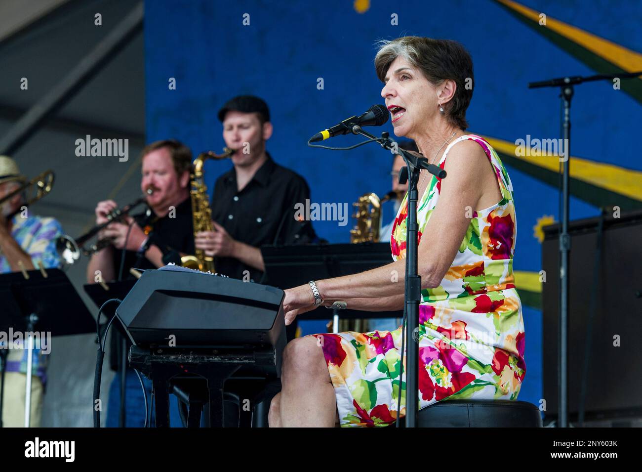 Marcia Ball performs during the New Orleans Jazz & Heritage Festival on ...