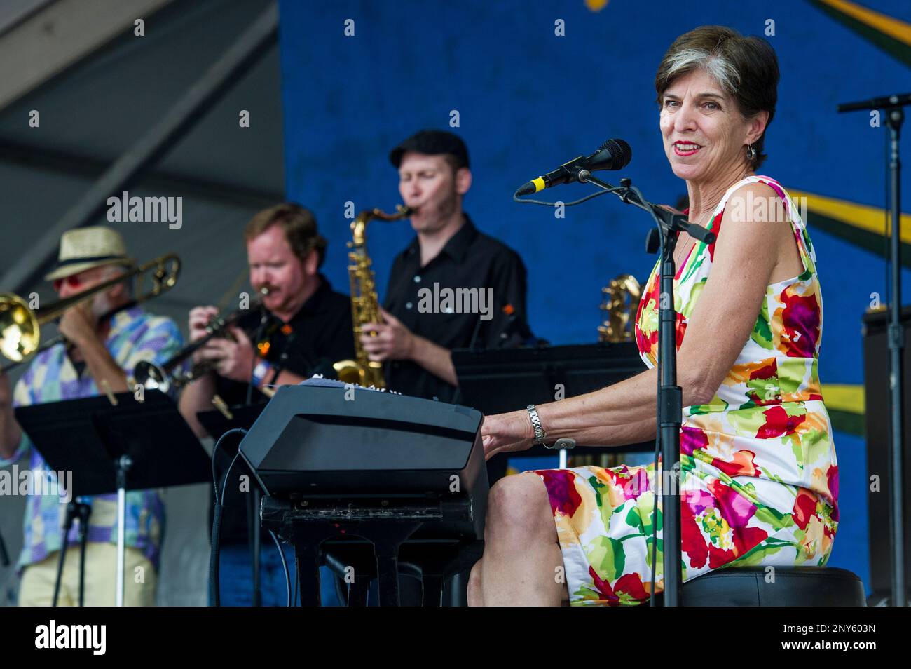 Marcia Ball performs during the New Orleans Jazz & Heritage Festival on ...