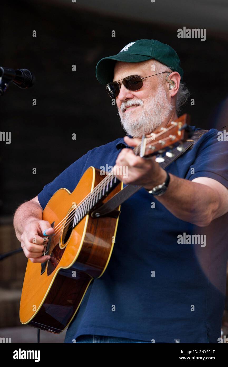 David Doucet of BeauSoleil performs during the New Orleans Jazz ...