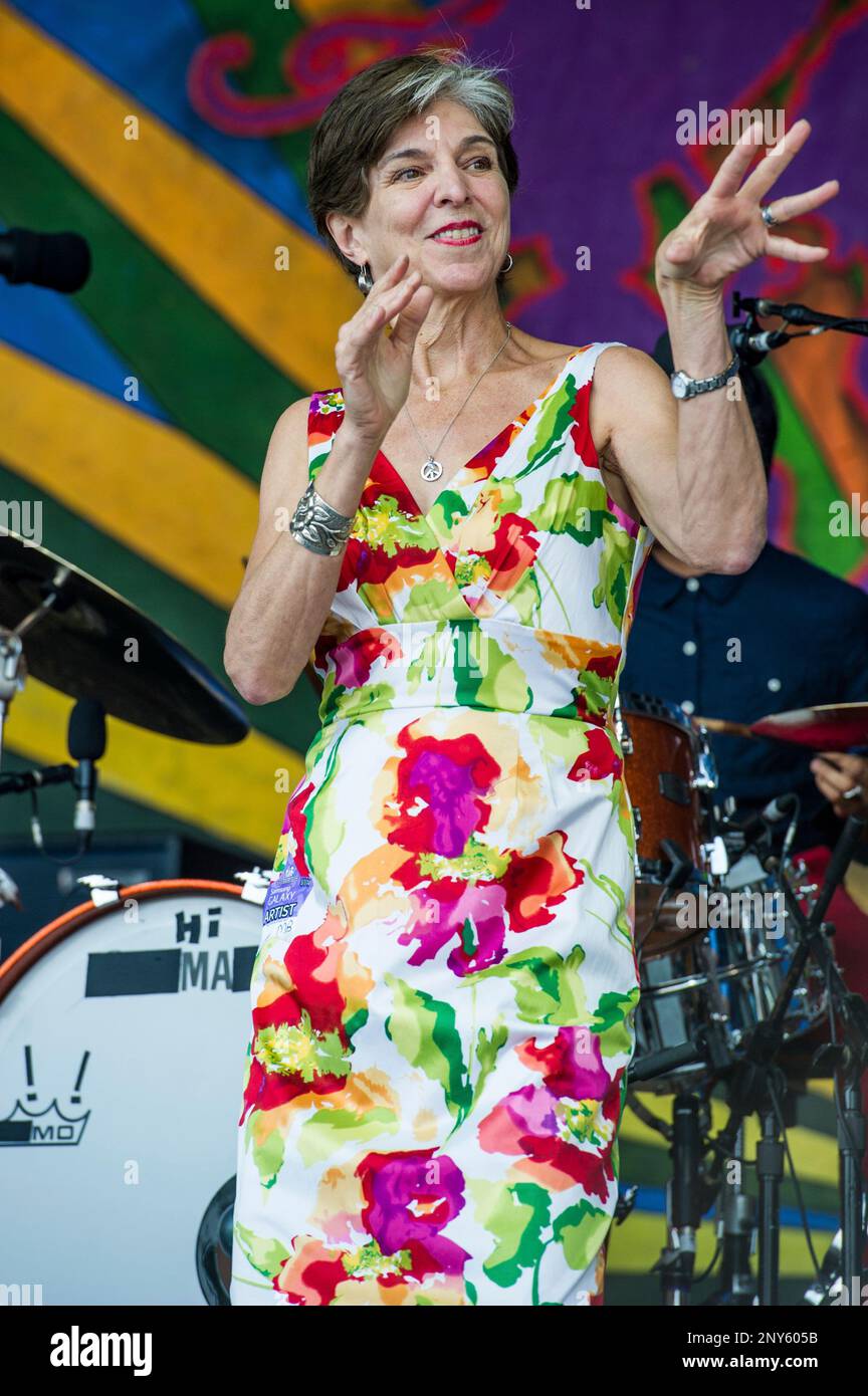 Marcia Ball performs during the New Orleans Jazz & Heritage Festival on ...