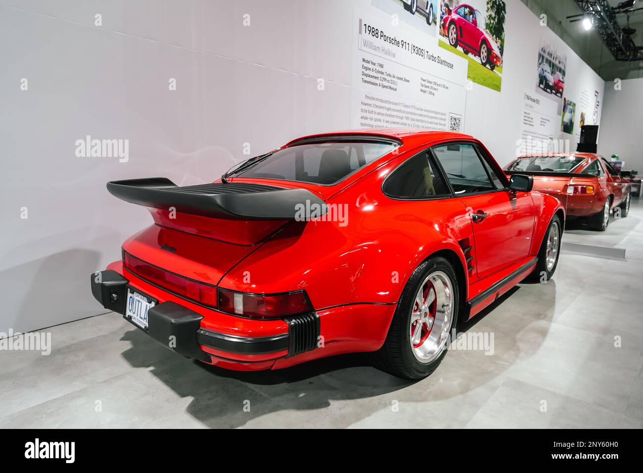 1988 Red Porsche 911 930s turbo slantnose Stock Photo - Alamy