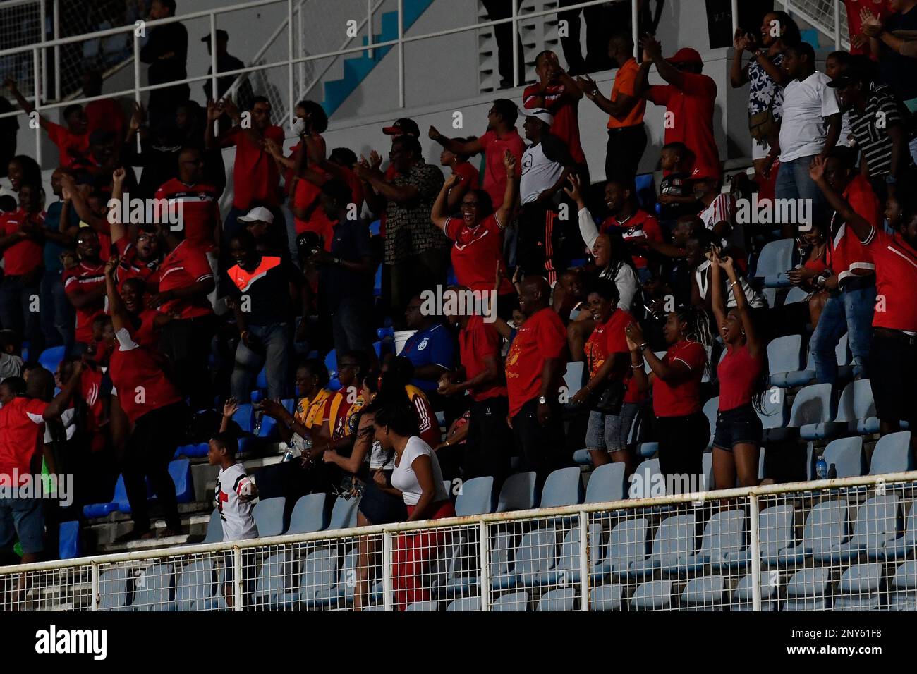 Trinidad' fans celebrates a goal by Alvin Jones (17) during first half ...