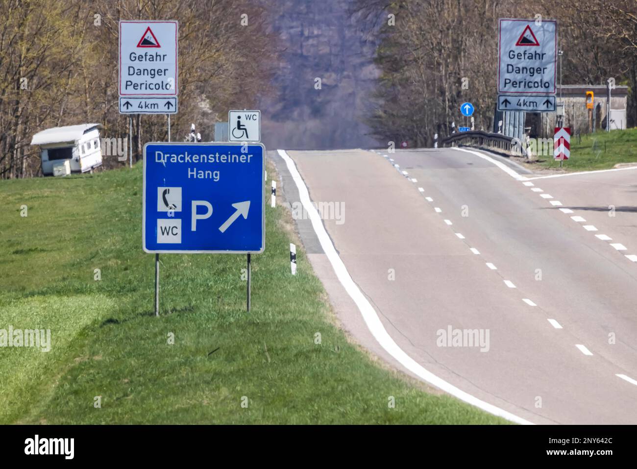 Drackenstein slope on the A8 motorway. For reasons of topography, the ...