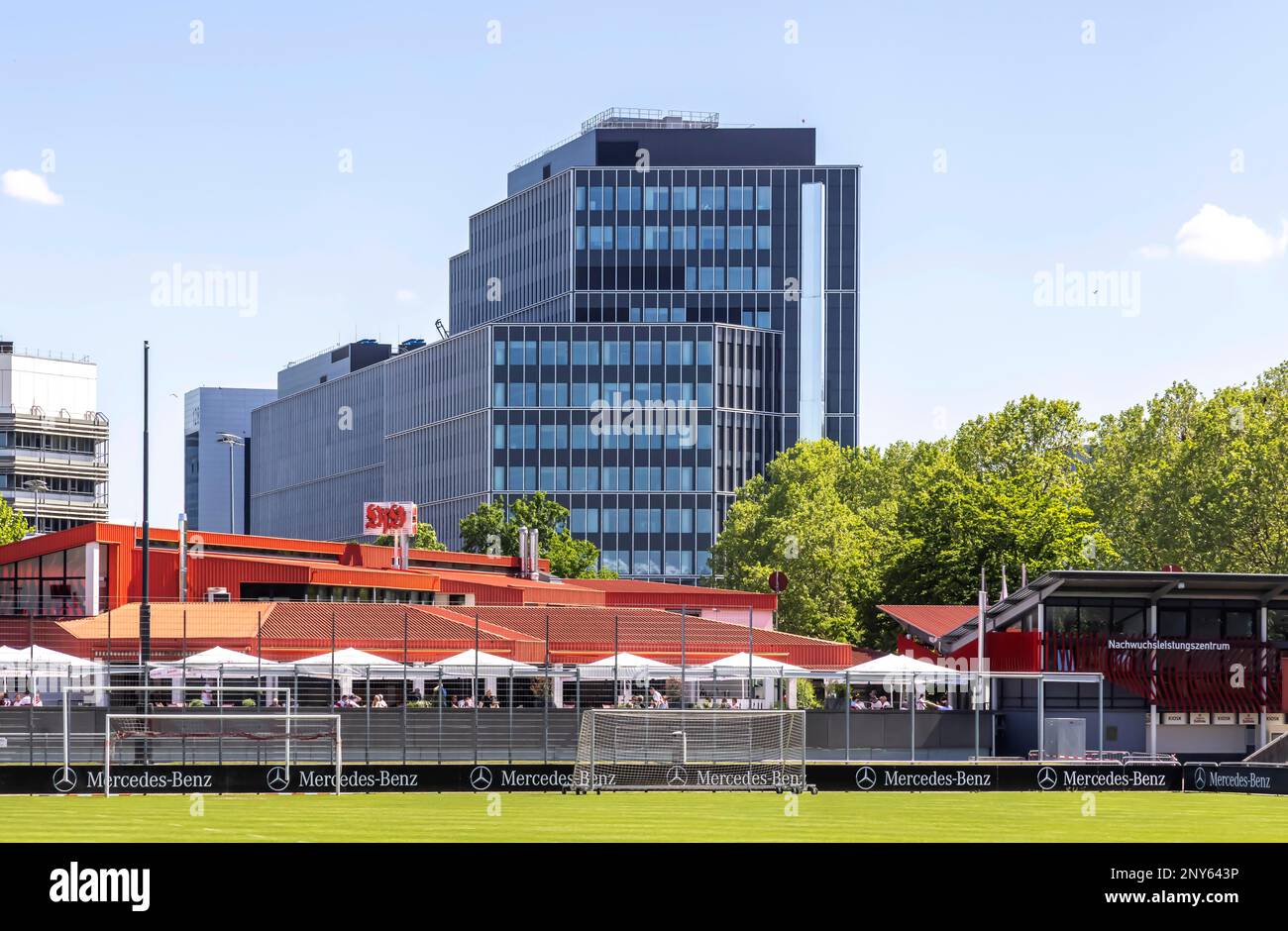Junior training centre of the football club VfB Stuttgart with sports ...