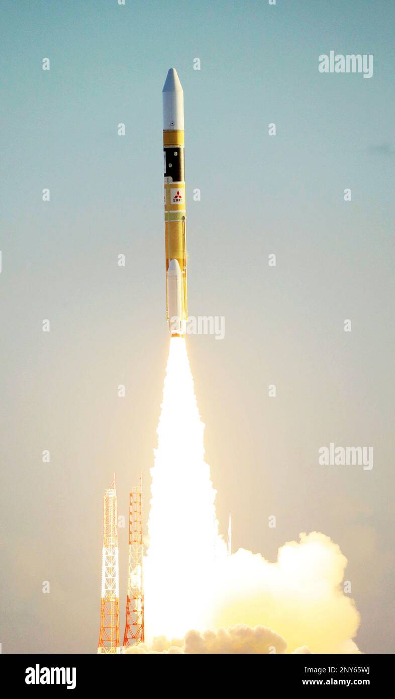 An H-2A rocket carrying the fourth satellite for Japan's version of the ...