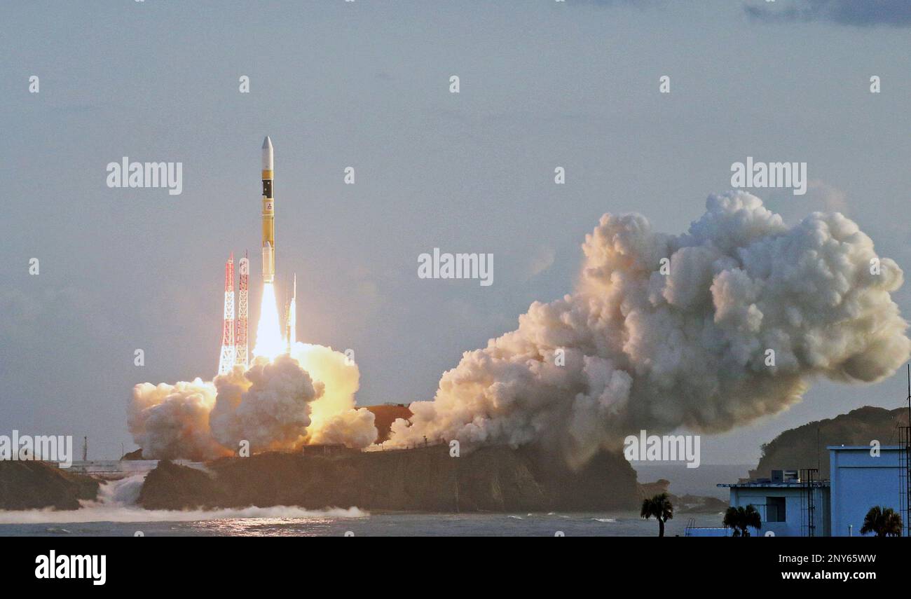 An H-2A rocket carrying the fourth satellite for Japan's version of the ...