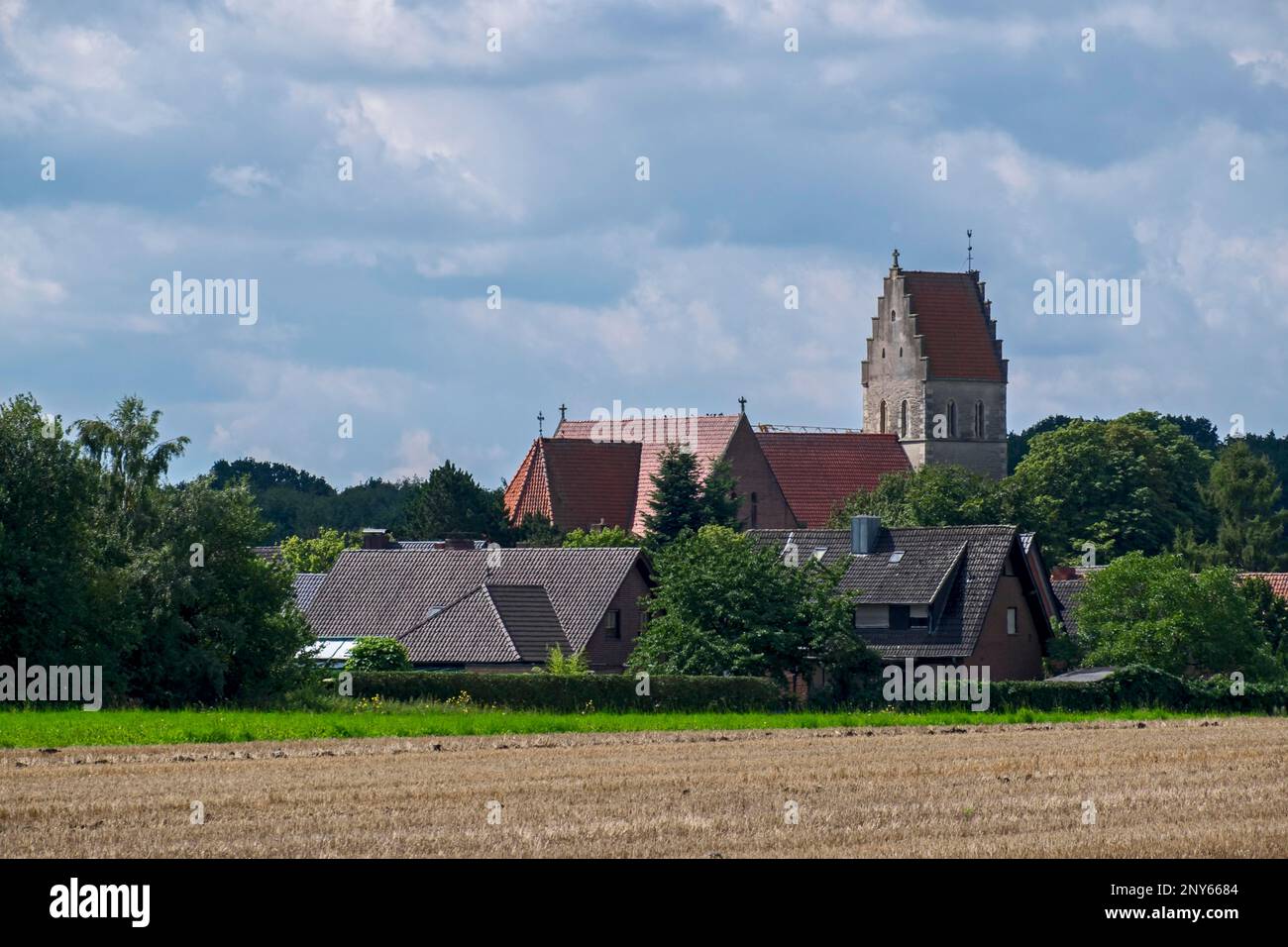 Village view Ahaus-Wuellen Stock Photo - Alamy