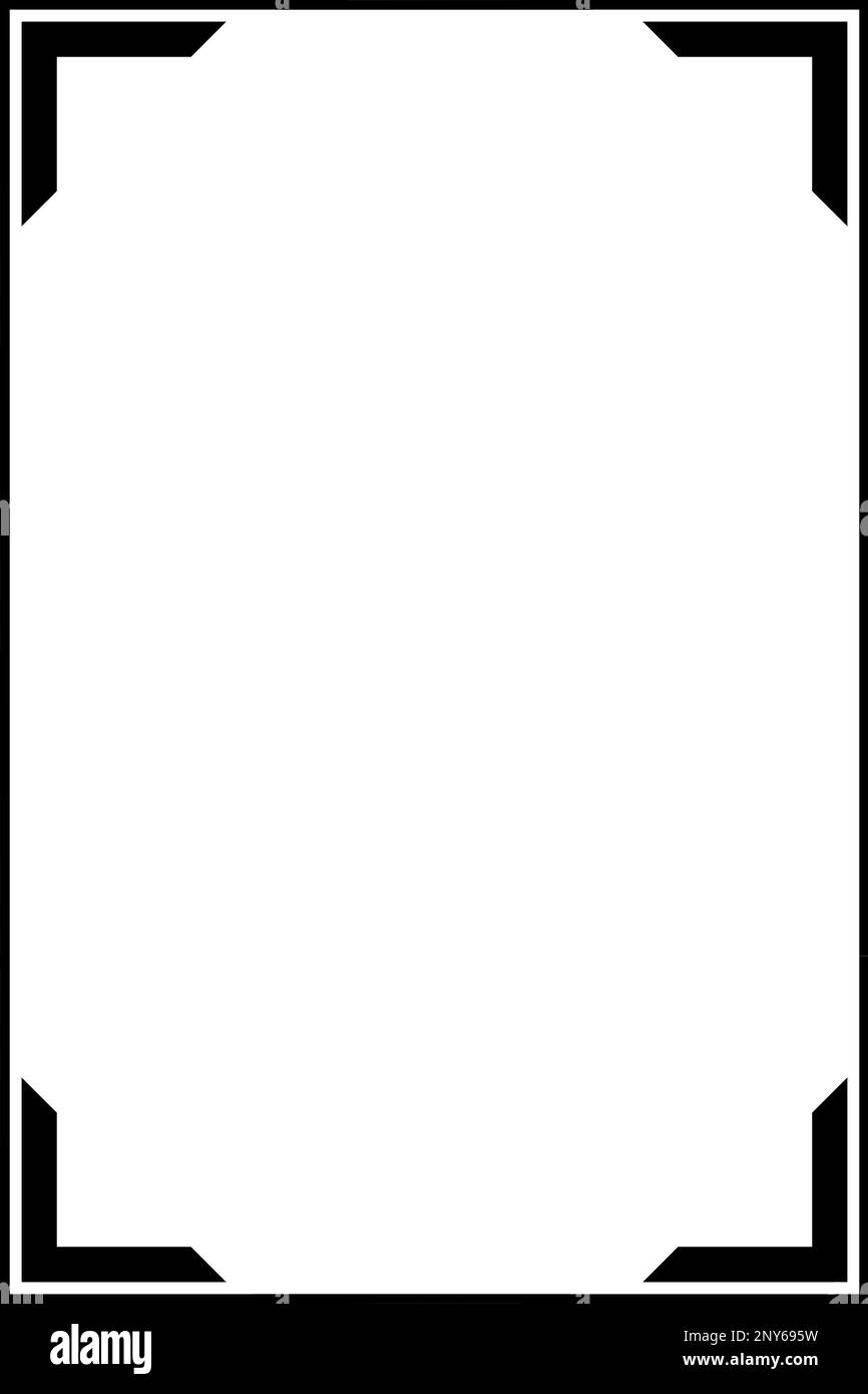 Border card Black and White Stock Photos & Images - Alamy