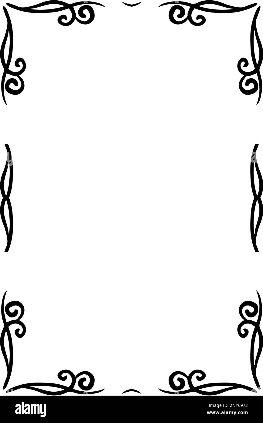 Artistic horizontal border and frame Stock Photo - Alamy