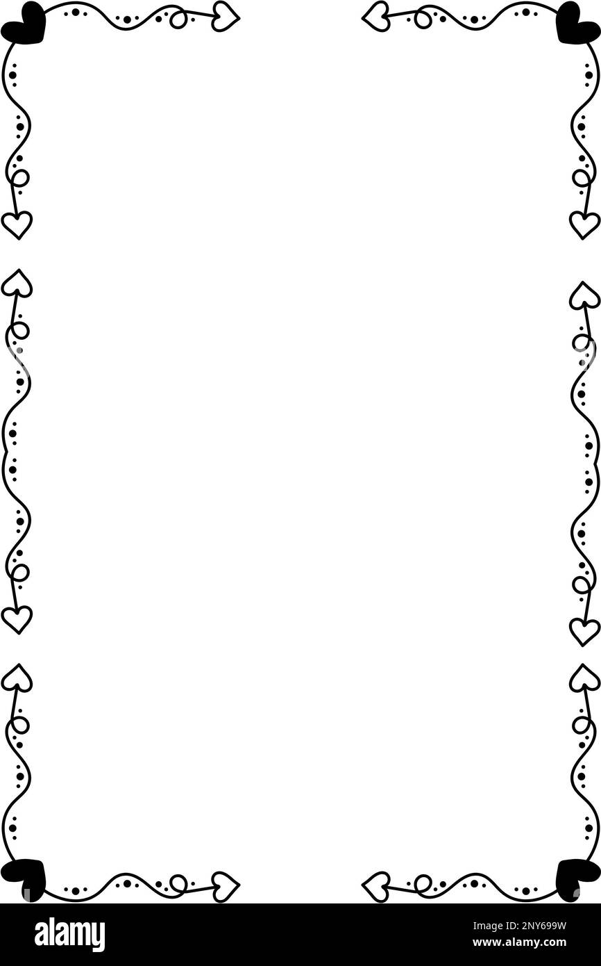 Artistic horizontal border and frame Stock Photo - Alamy