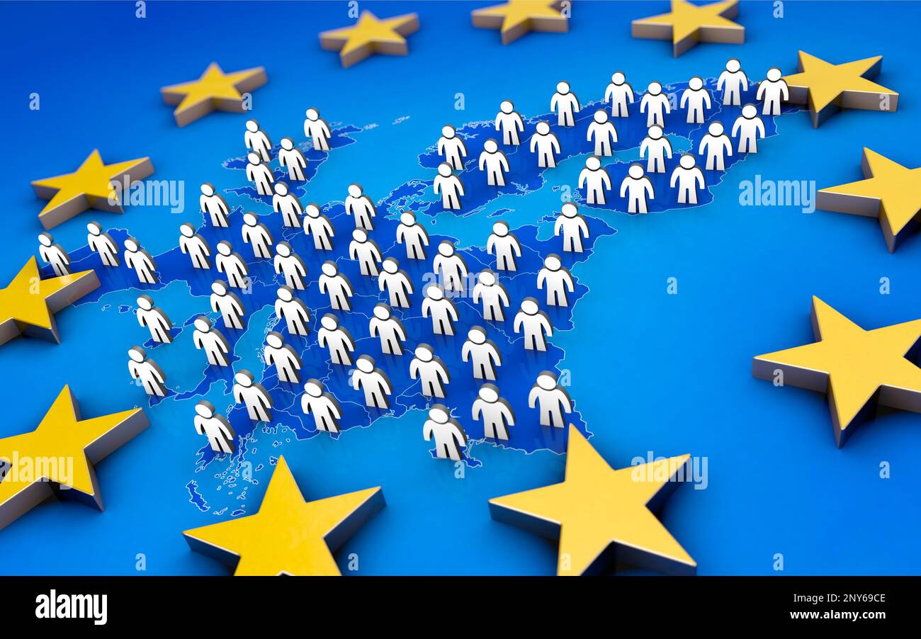 Population of Europe Stock Photo - Alamy