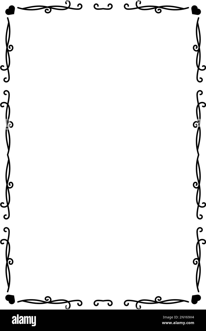 Artistic horizontal border and frame Stock Photo - Alamy