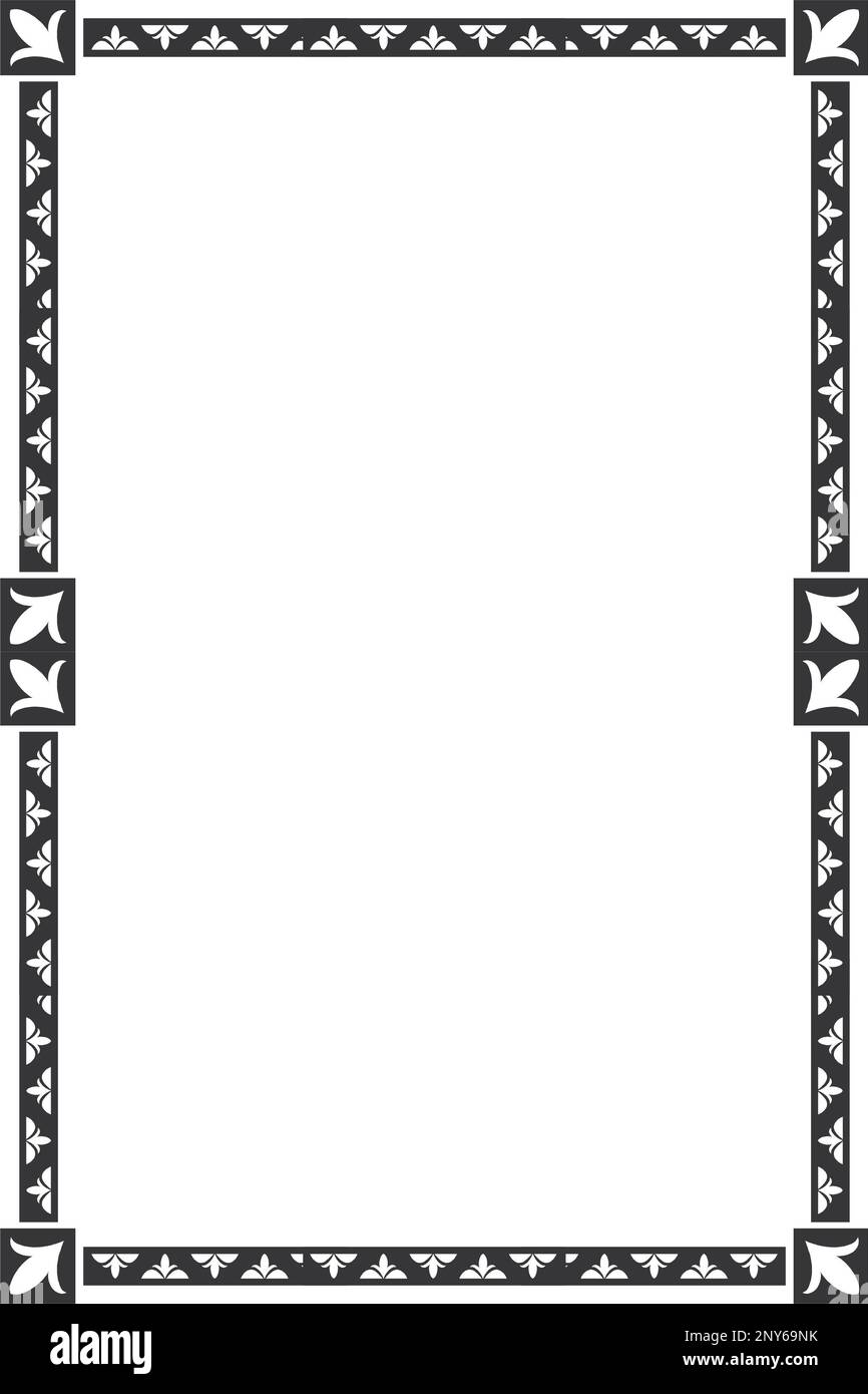 Artistic horizontal border and frame Stock Photo - Alamy