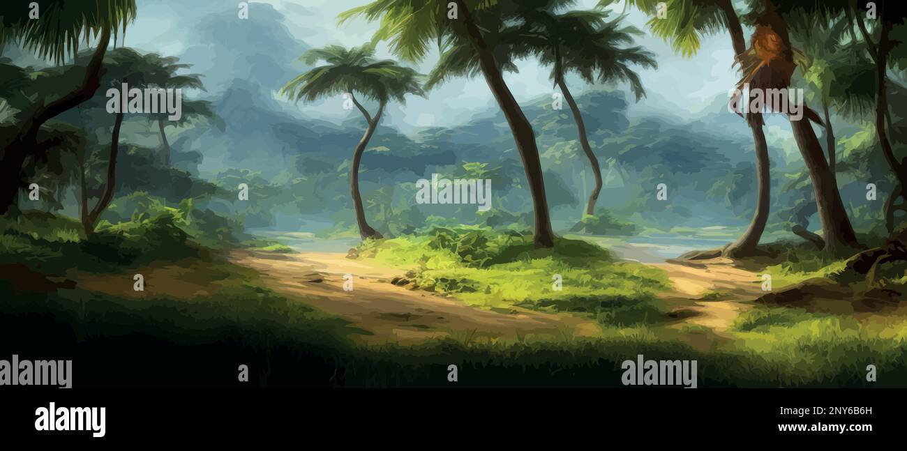 Monstera root Stock Vector Images - Alamy