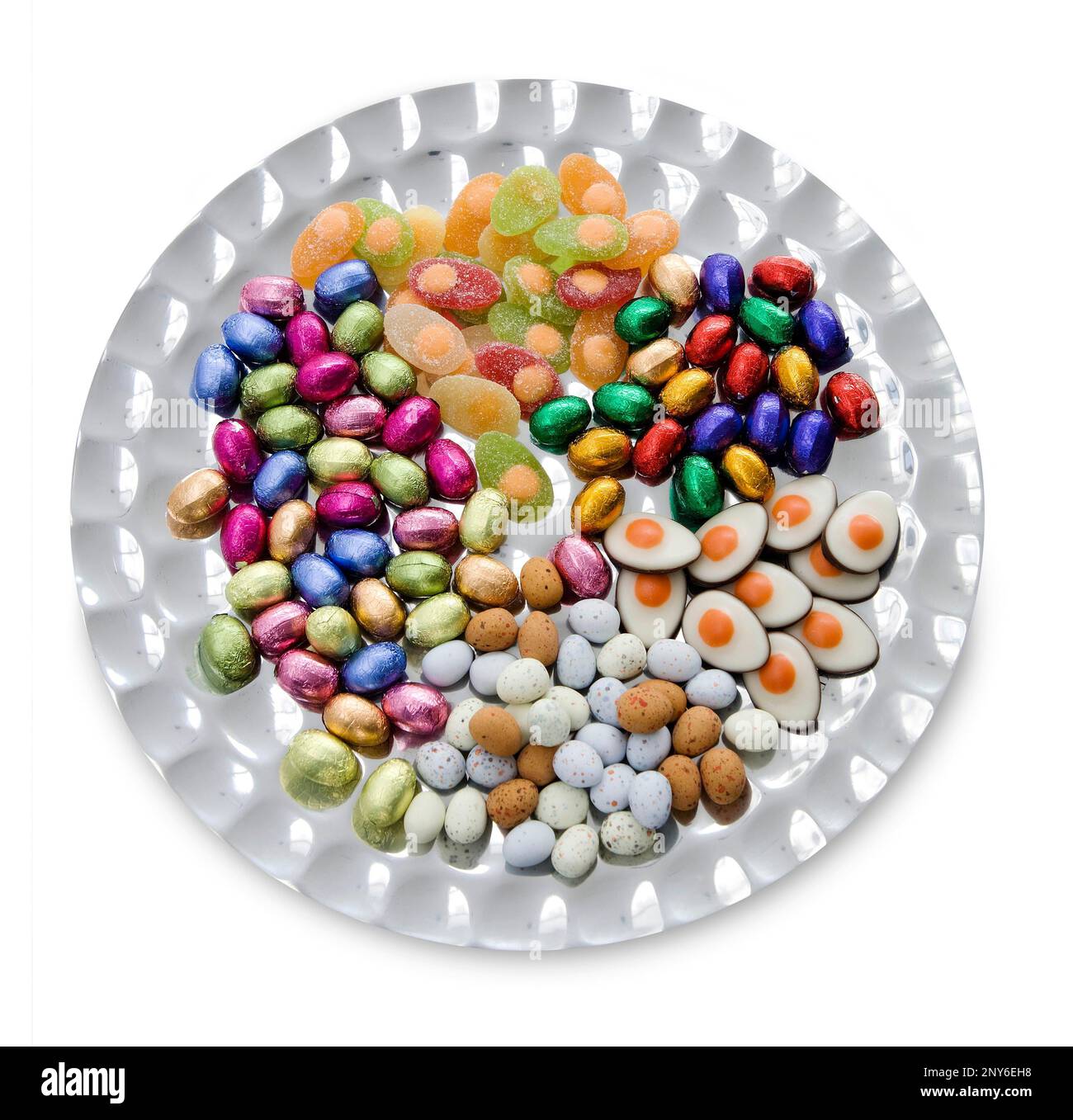 Easter, plate with sweets for Easter Stock Photo - Alamy