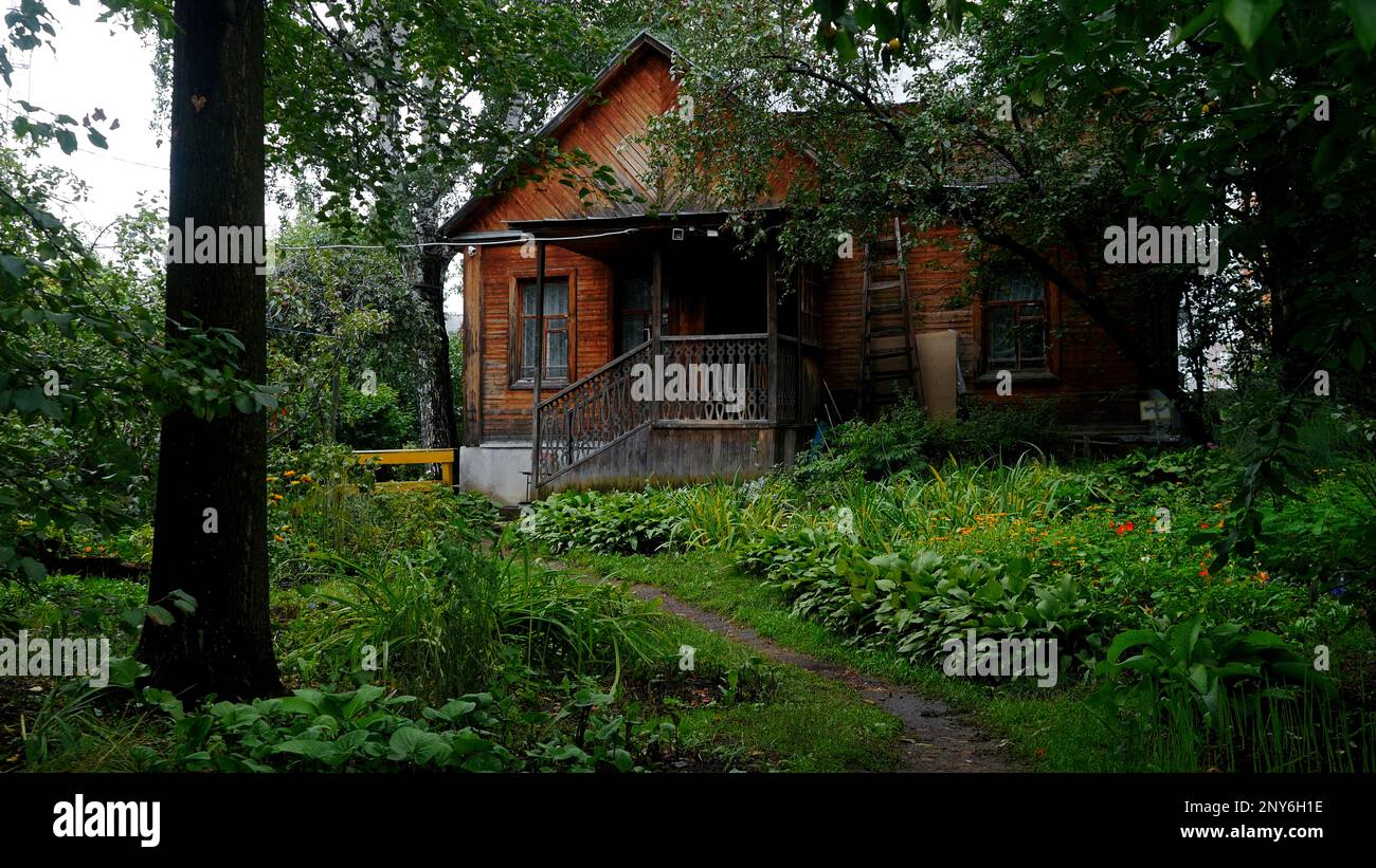 A country house outside the city. Stock footage.A calm, quiet place ...