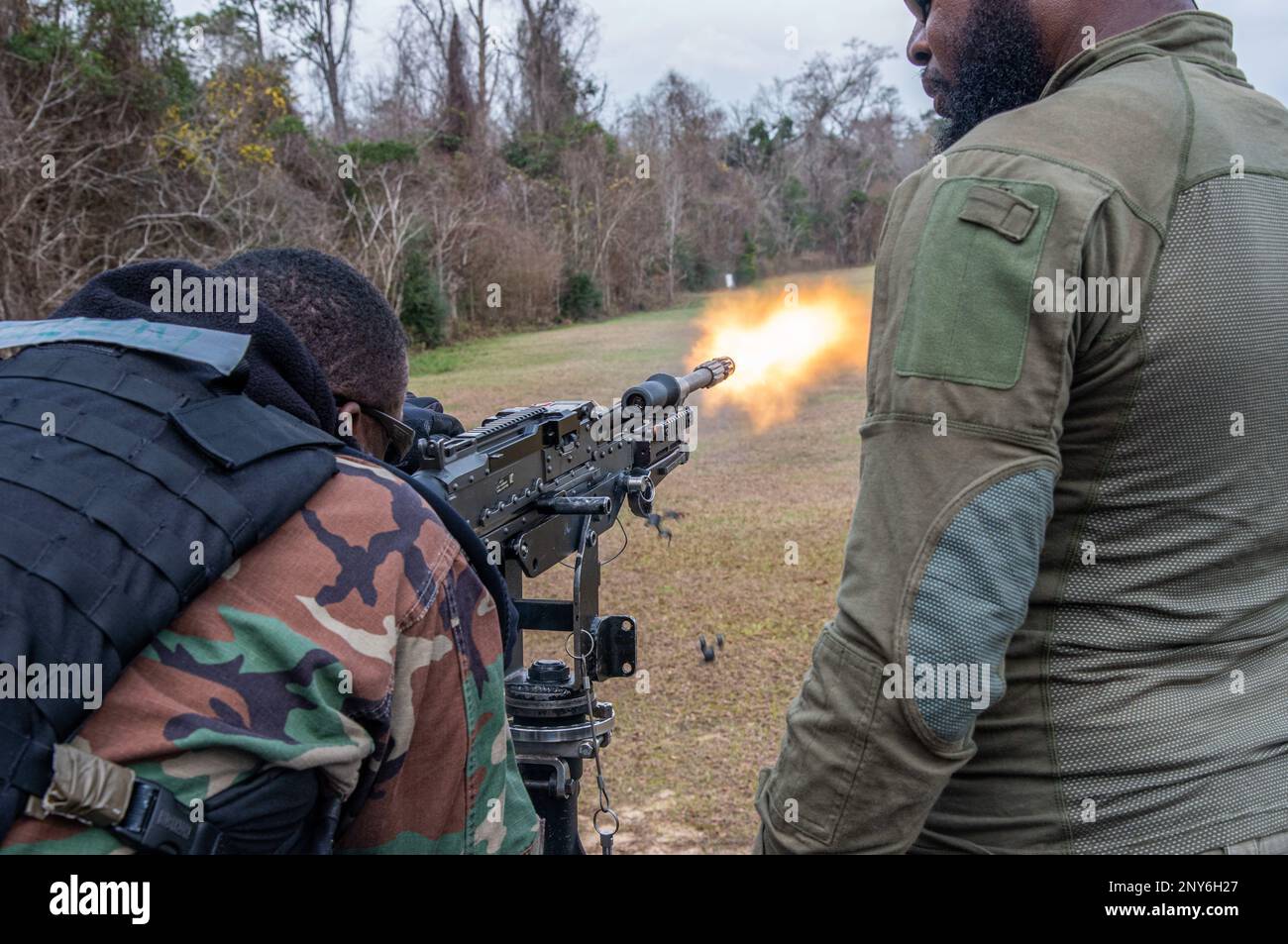 International security force professionals from Niger, shoot M240B ...