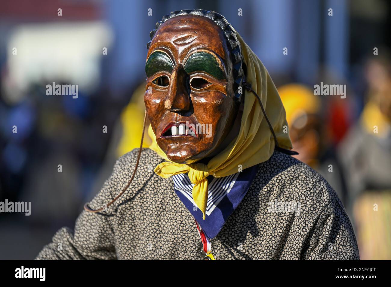Narrenzunft Oppenauer Schlappgret at the Great Carnival Parade, Carnival parade, Swabian ...